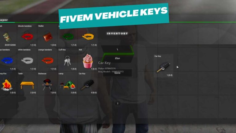 fivem vehicle keys - esx scripts